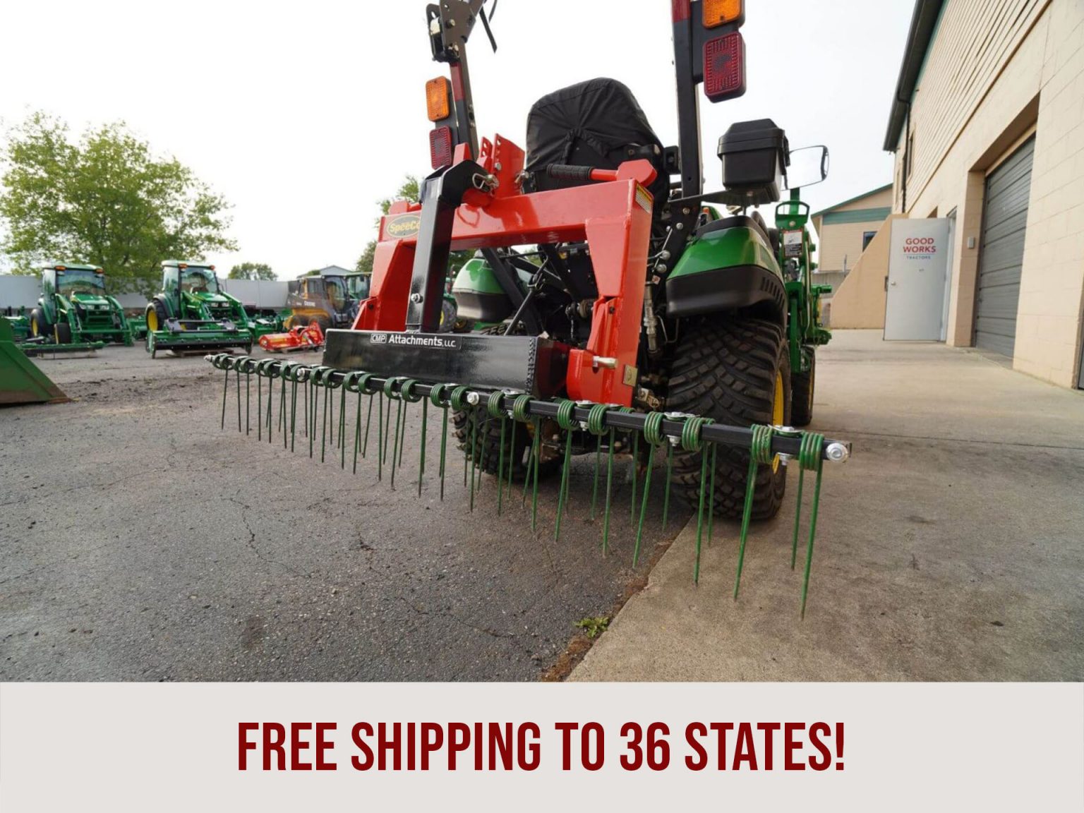 3-Point Dethatcher 60’’ CMP Attachments - Good Works Tractors