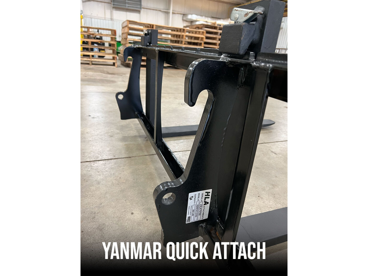 UltraLight Pallet Forks for Subcompact Tractors | HLA 900 lb Rated