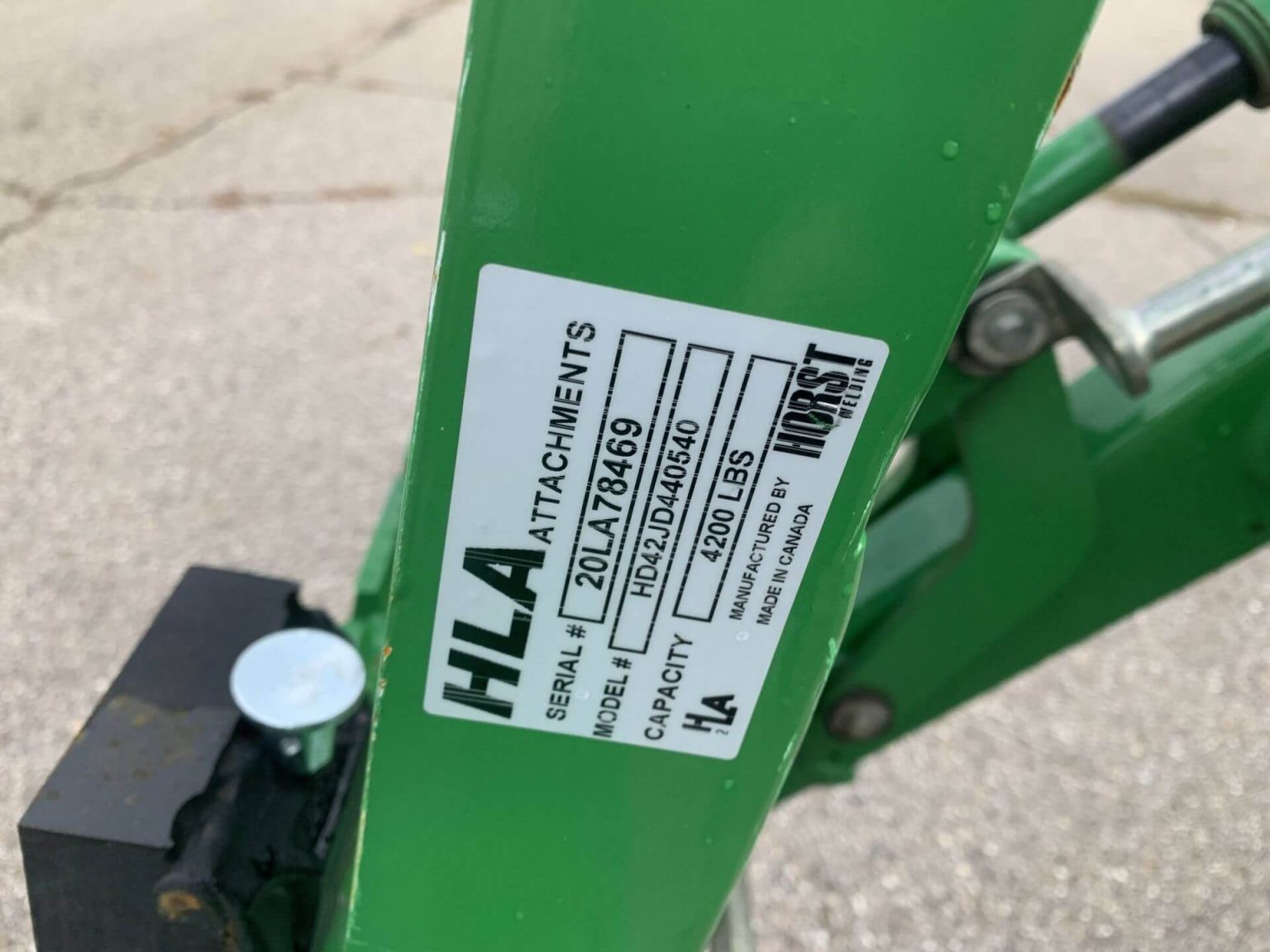 Heavy Duty Pallet Forks for Tractors | HLA 4200 lb Rated
