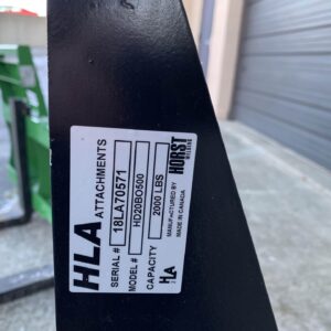 2,000 Lb HLA Pallet Forks - Good Works Tractors