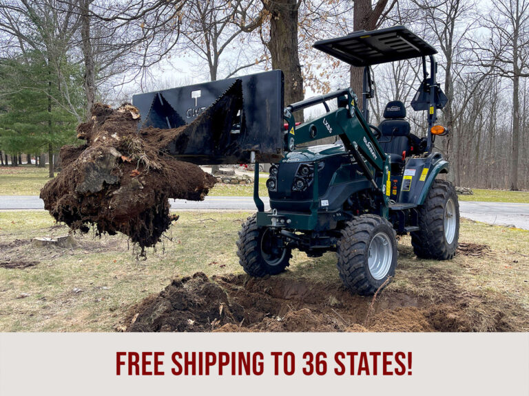 GWT Stump Wrecker (Mini Stump Bucket) Attachment - Good Works Tractors