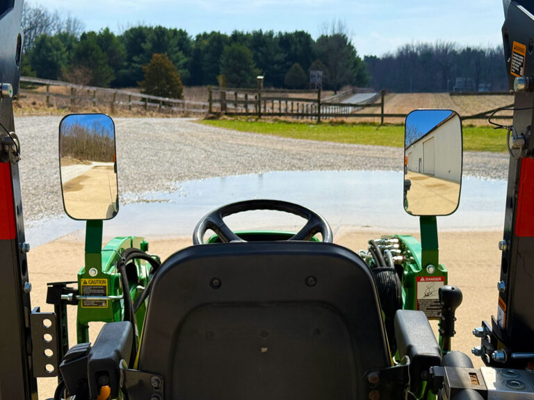 Tractor Rear-View Mirror | Fits John Deere Loaders