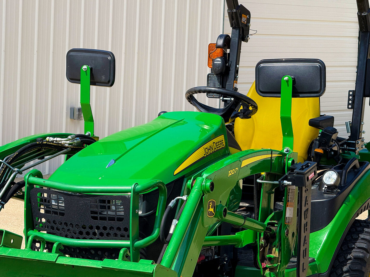 Tractor Rear-View Mirror | Fits John Deere Loaders