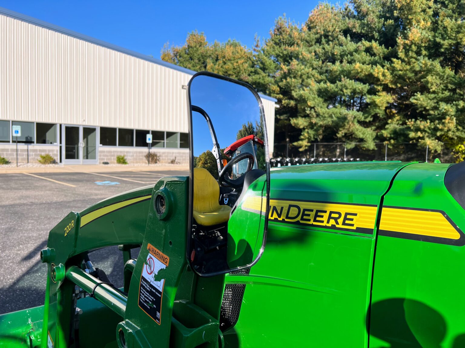 Tractor Rear-View Mirror | Fits John Deere Loaders