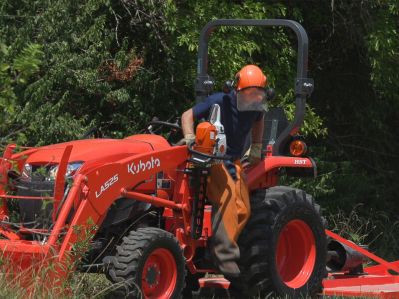 Chainsaw Carrier for Tractors | Made in USA | SawHaul