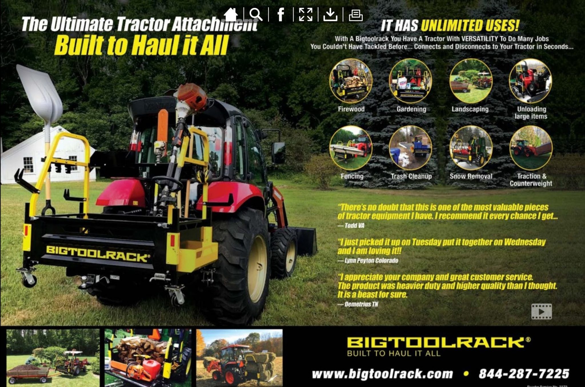 Big Tool Rack Ultimate Rack - Good Works Tractors