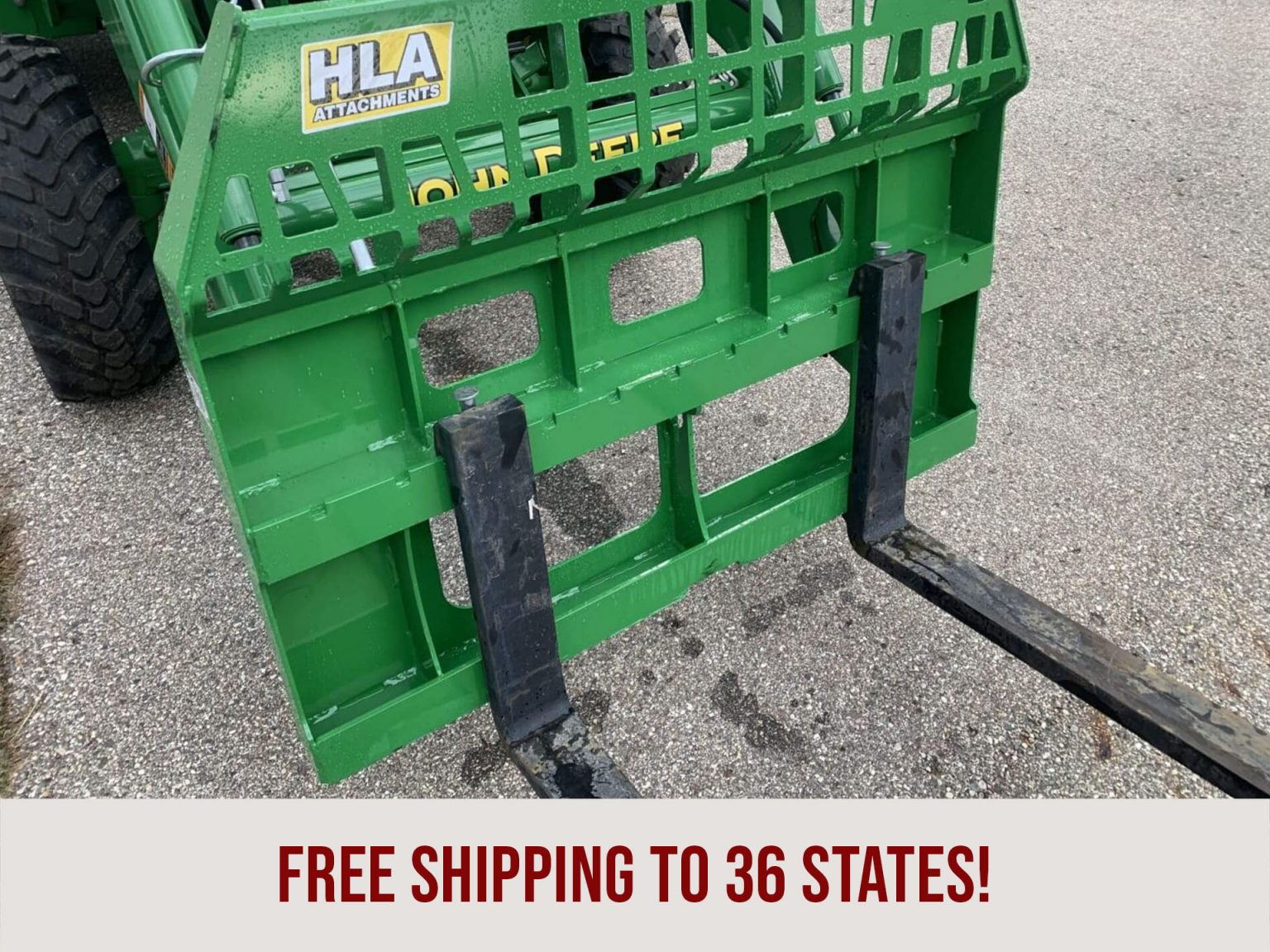 HLA 5,500 Lb Heavy Duty Pallet Forks - Good Works Tractors