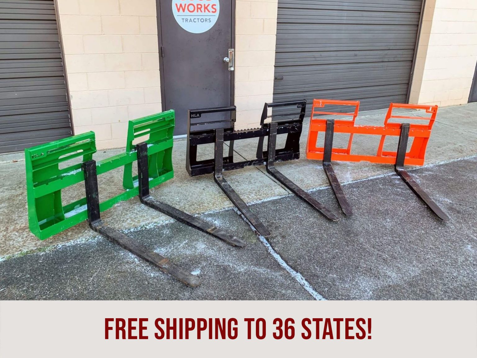 2,000 Lb HLA Pallet Forks - Good Works Tractors