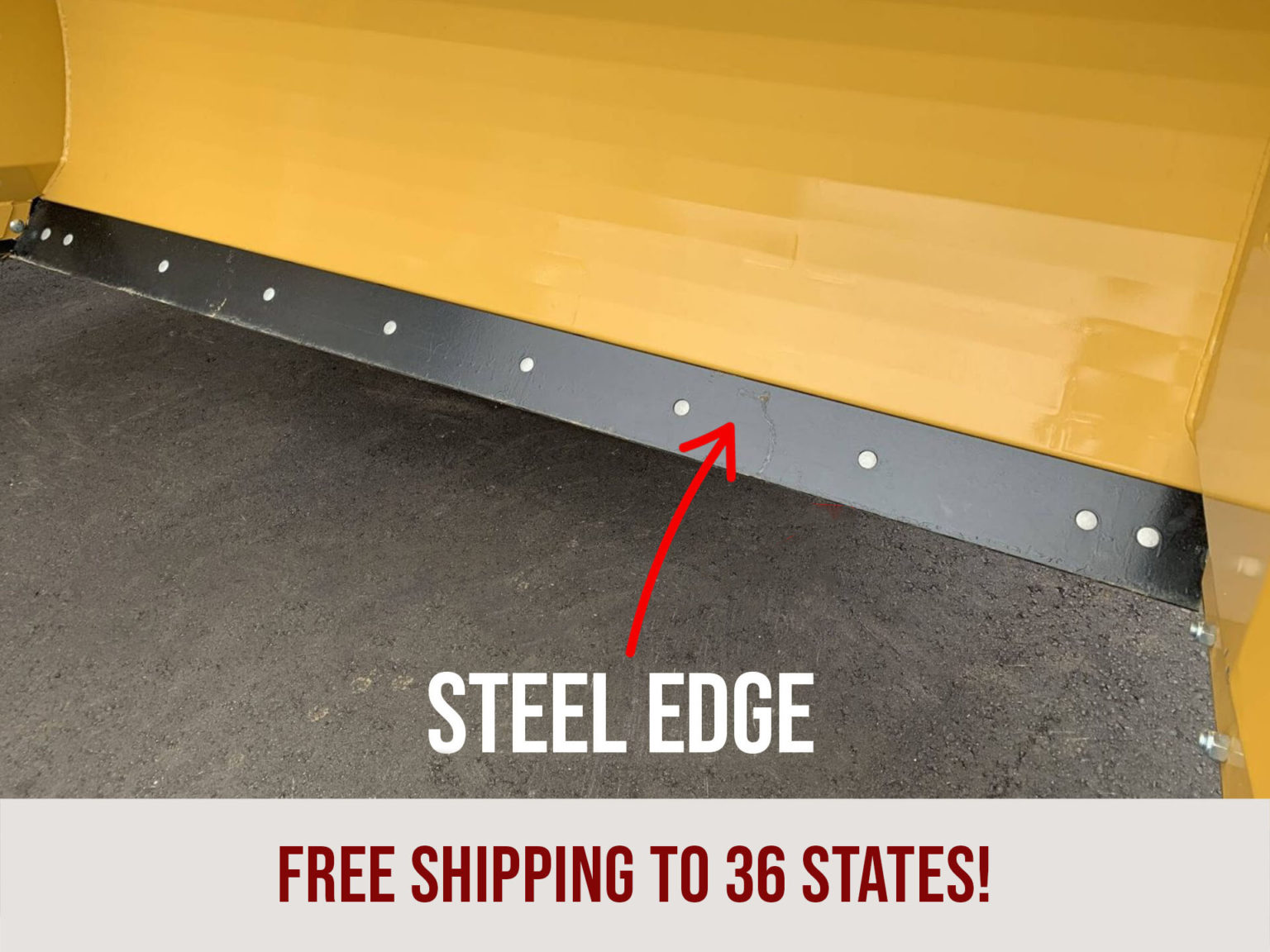 HLA Snow Pusher for Tractor: Replaceable Cutting Edge - Good Works Tractors