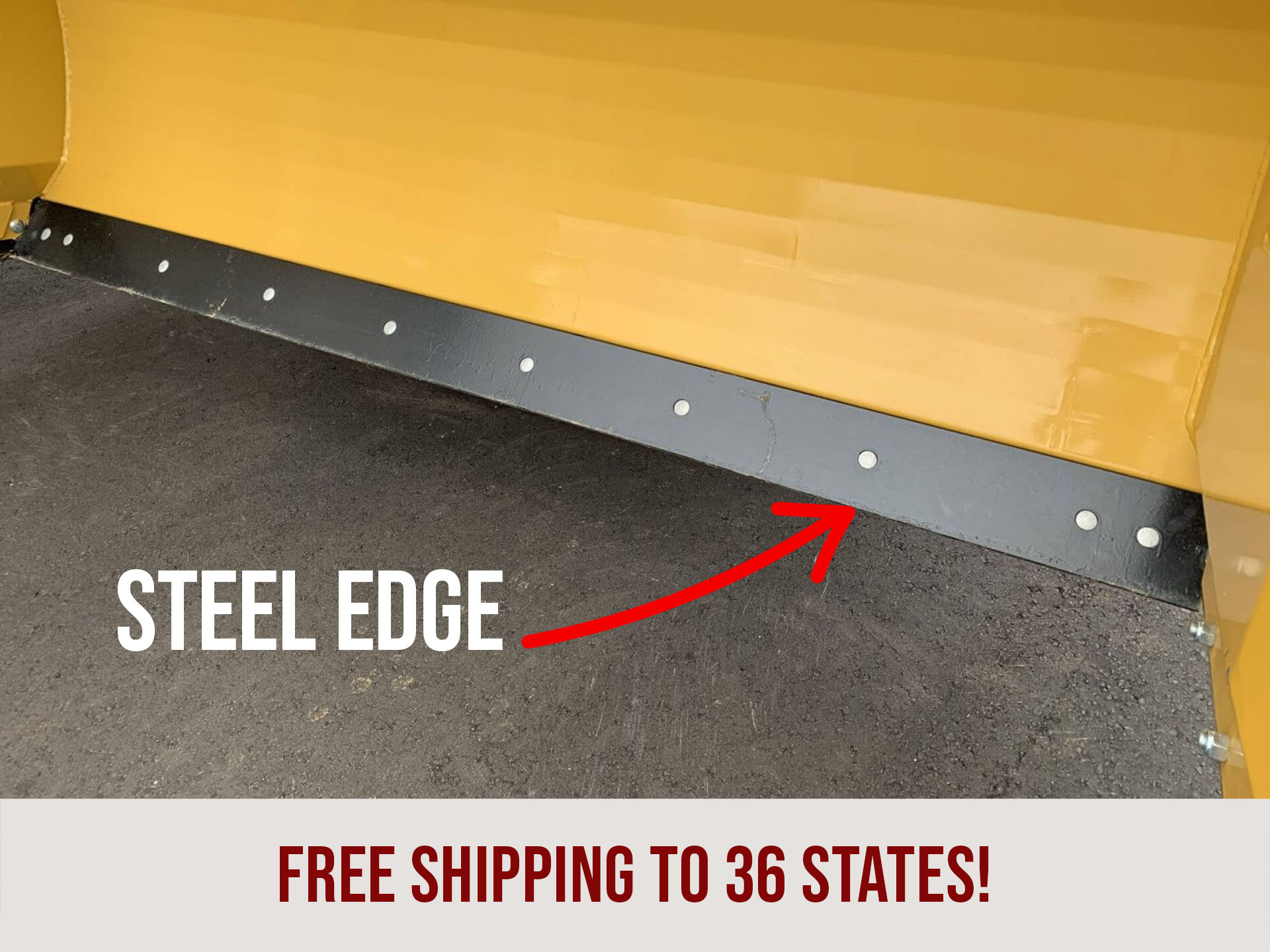 HLA Snow Pusher for Tractor: Replaceable Cutting Edge - Good Works Tractors