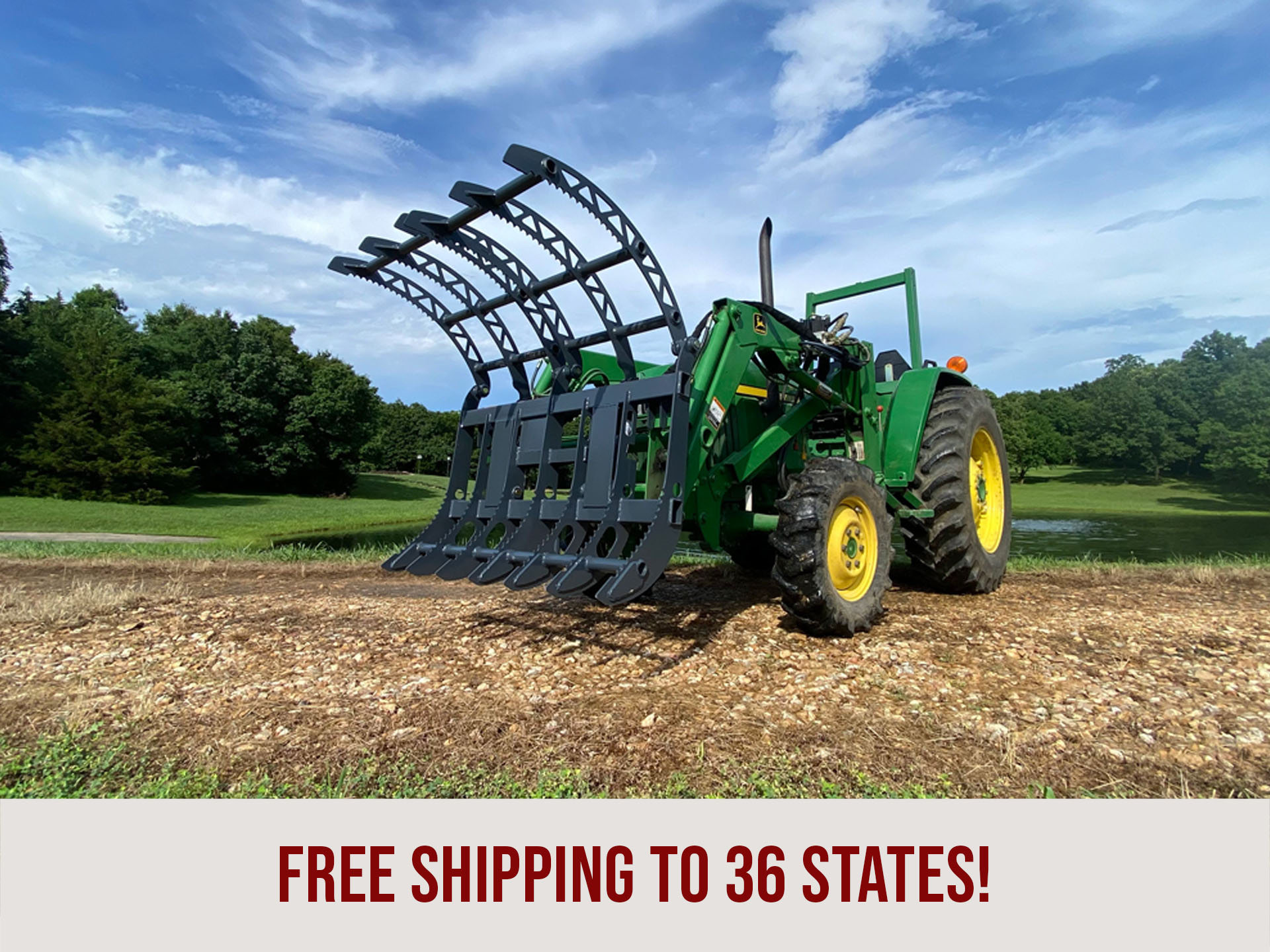 Precision Manufacturing Mini Grapple Rake - Good Works Tractors