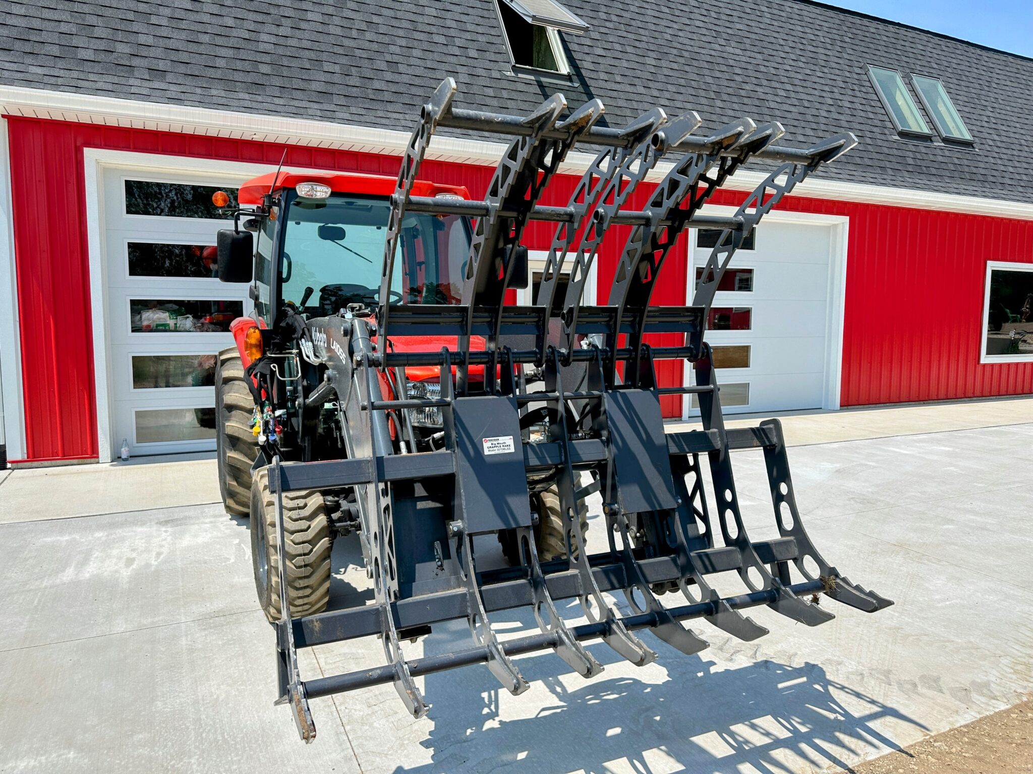 Extra-Wide Jaw Grapple Rake | Precision Mfg Big Mouth Grapples