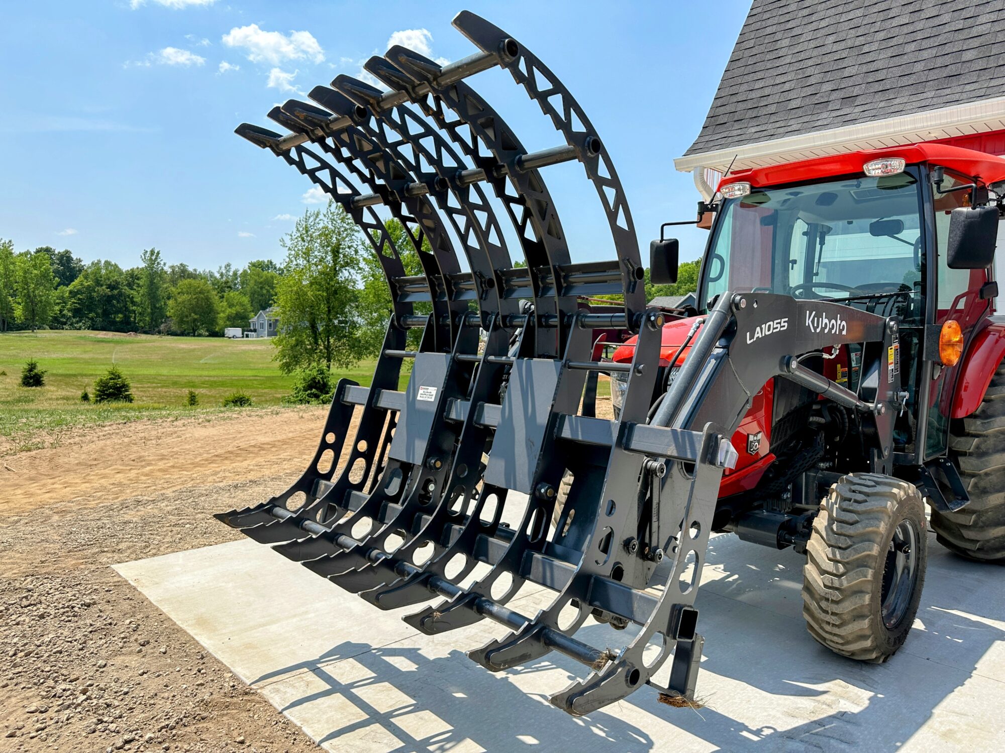 Extra-Wide Jaw Grapple Rake | Precision Mfg Big Mouth Grapples