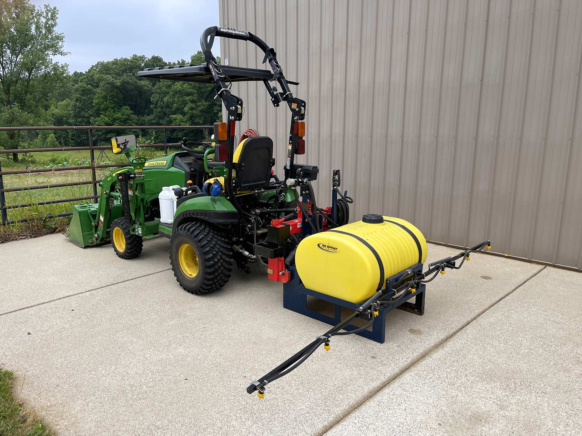 3-Point Sprayer with Boom55 gal Sprayer by Ag Spray - Good Works Tractors