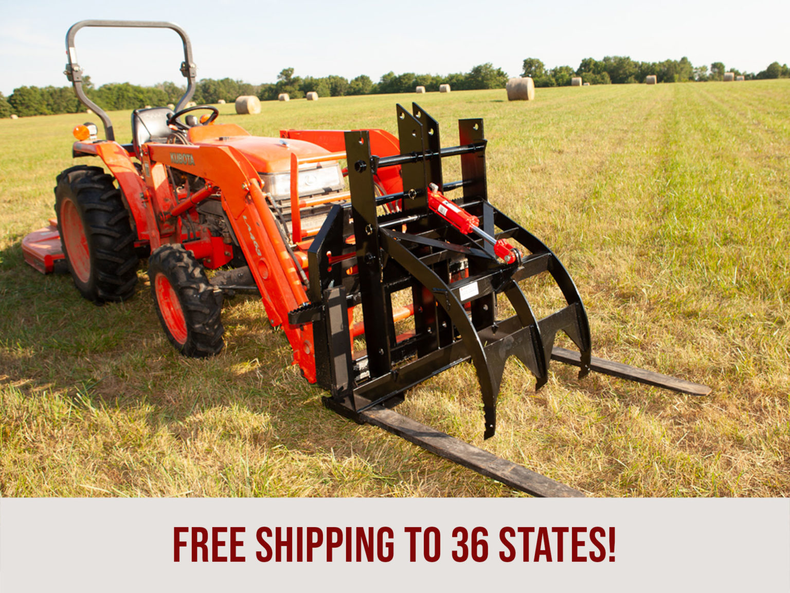 Precision Mfg Add A Grapple Pallet Fork - Good Works Tractors