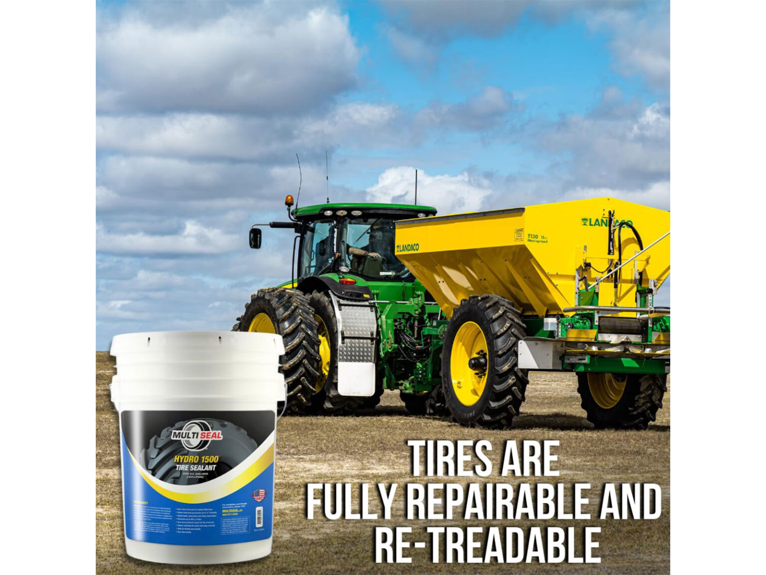 Flat Tire Prevention for Liquid-Ballast Filled Tires | MultiSeal Hydro 1500