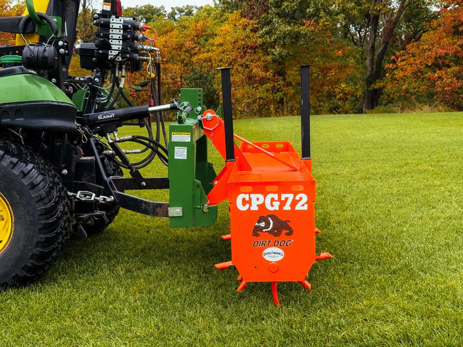 3-Point Aerator (Plugger) for Tractors | Dirt Dog Plugger