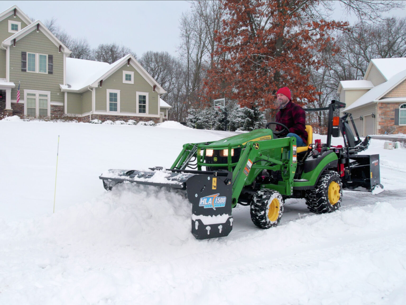 Snow Pushers for Compact Tractors | HLA 1500 Series