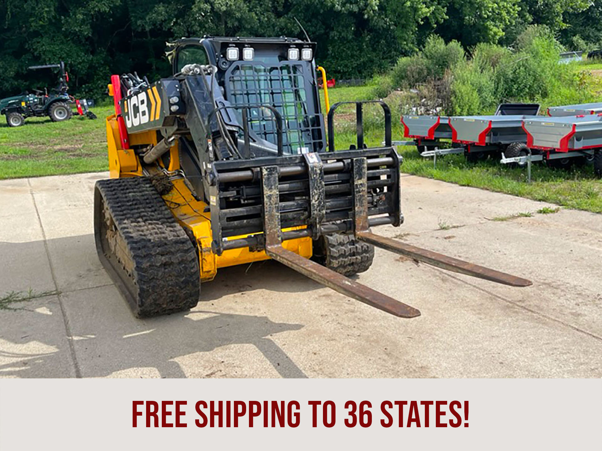 HLA Hydraulic Power Tine Pallet Forks - Good Works Tractors