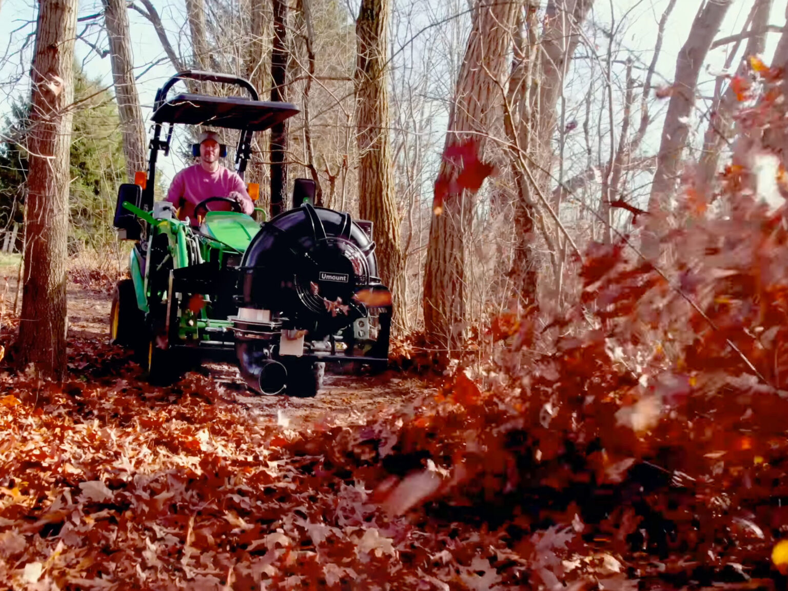 Leaf Blower for Tractors | Universal Mount, Self-Powered