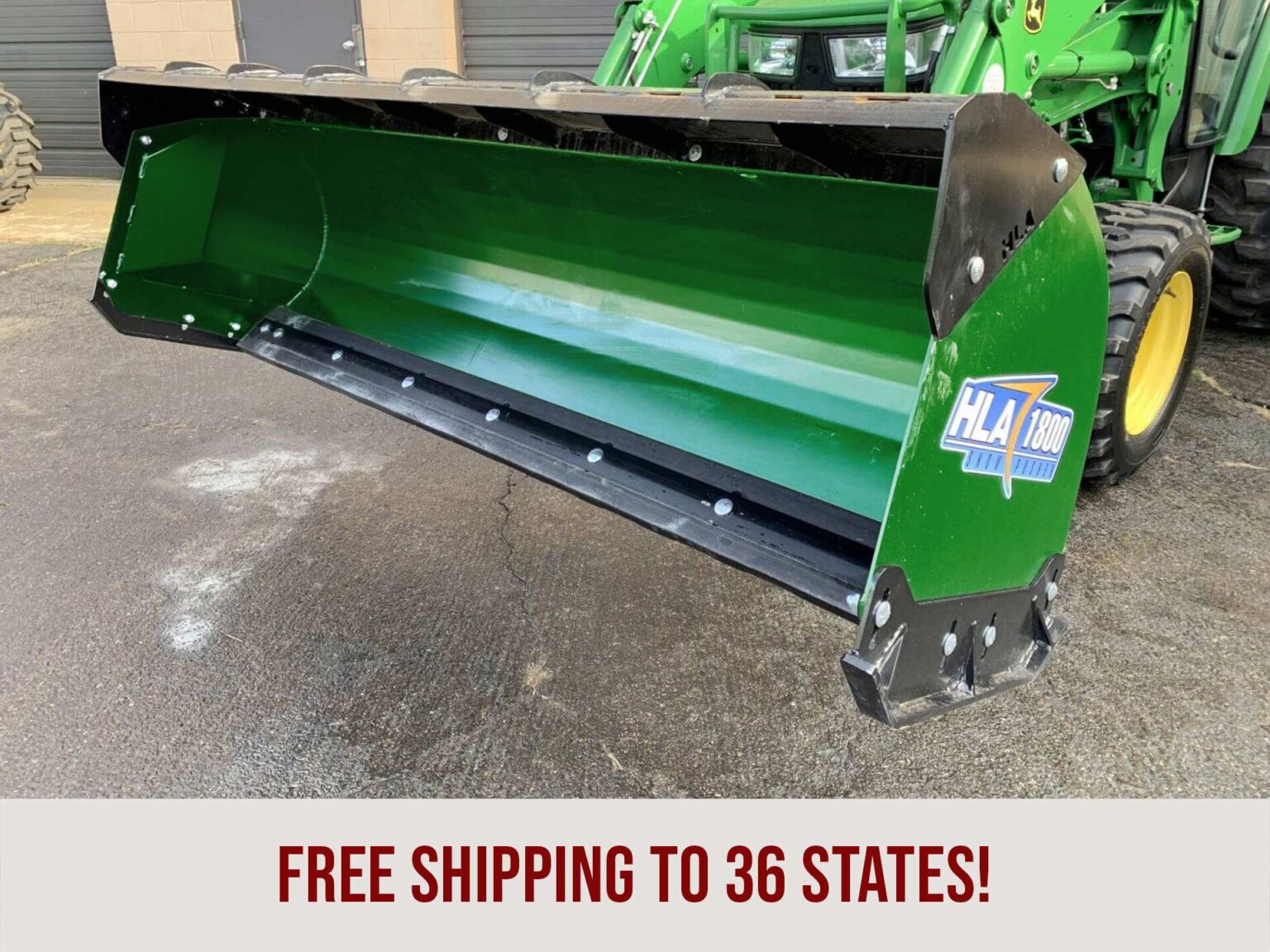 Snow Pusher for Tractors | Limited Edition in John Deere Green