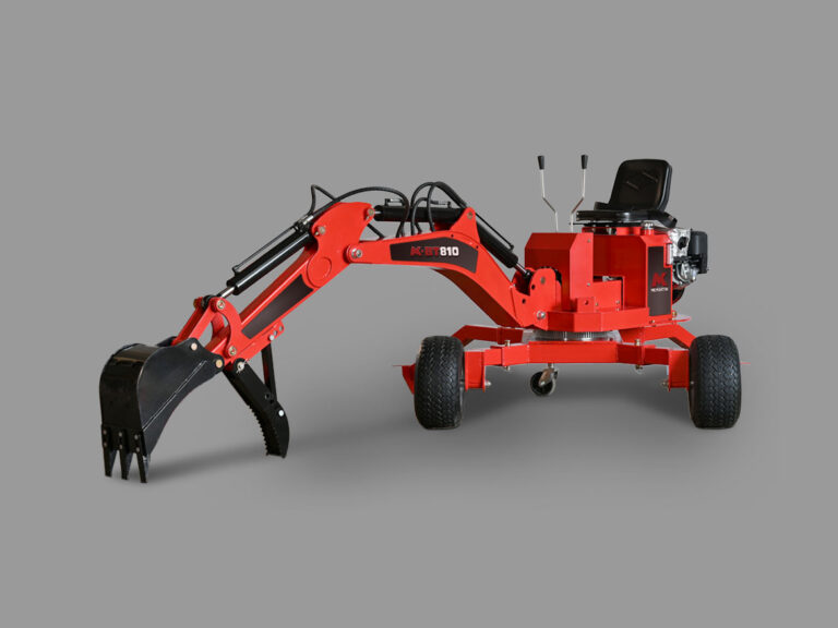 Towable Trailer Backhoe - Gas Powered