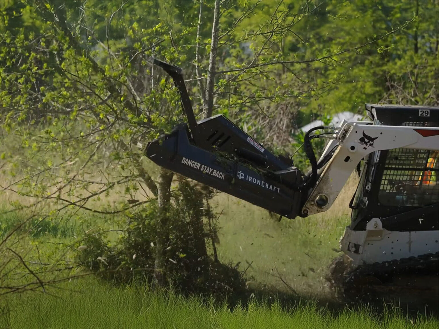Forestry Disc Mulcher for Skid Steers | Cuts 8" Trees!