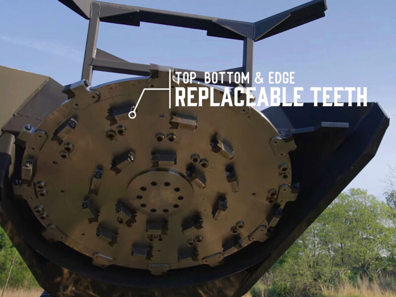 Forestry Disc Mulcher for Skid Steers | Cuts 14" Trees!