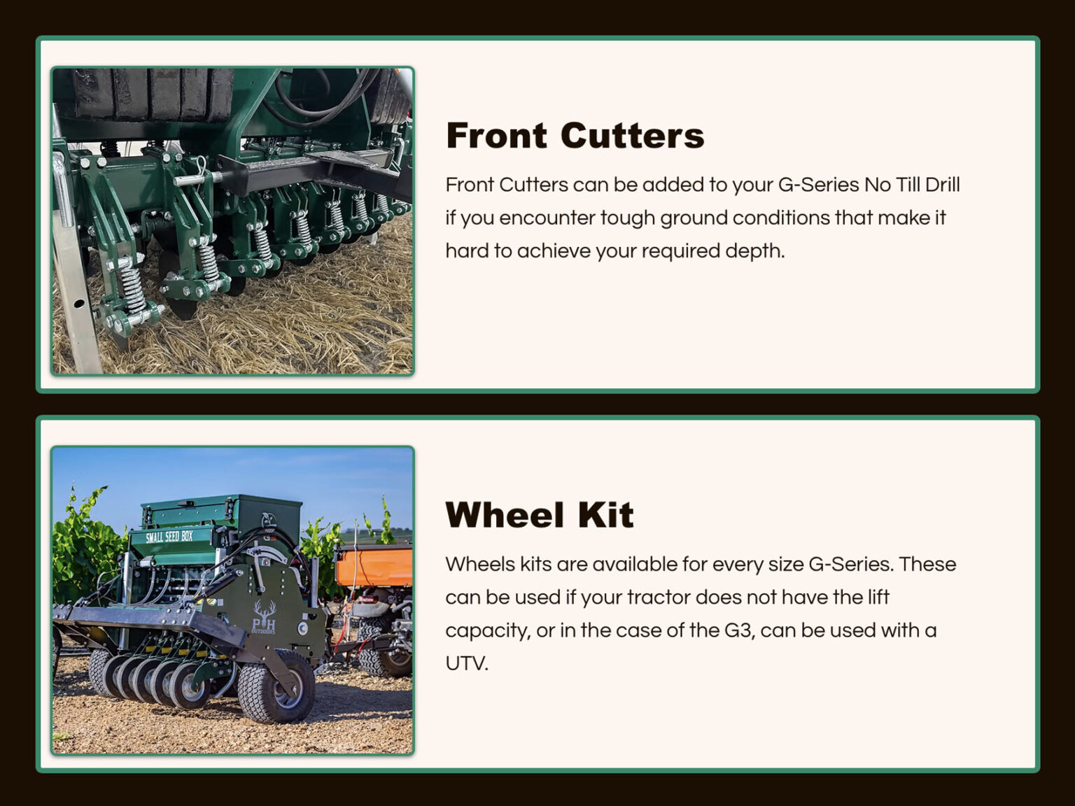 No Till Drill | PH Outdoors G-Series