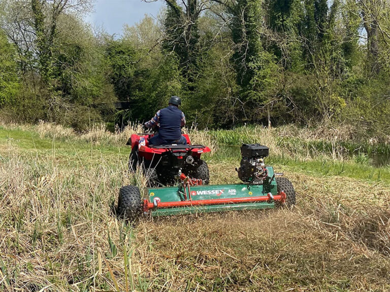 Self-Powered, Offset Flail Mower for ATV's & UTV's | Wessex AFE
