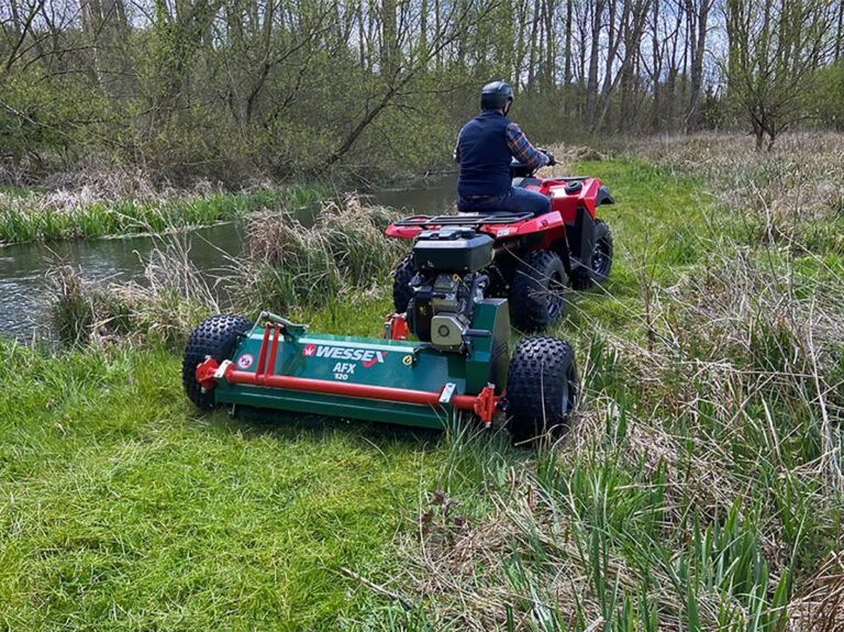 Flail Mower for ATV's & UTV's—Electric Start, Offset | Wessex