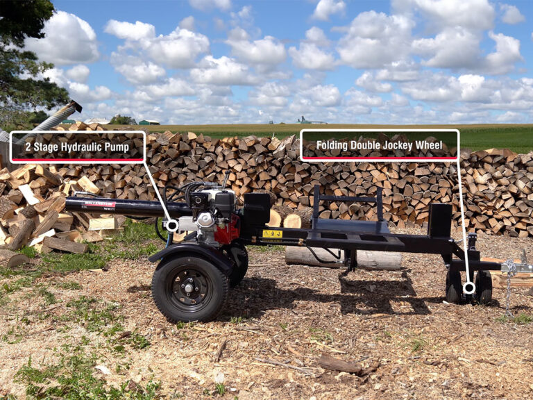 25 Ton Self-Powered Horizontal Log Splitter | Wallenstein