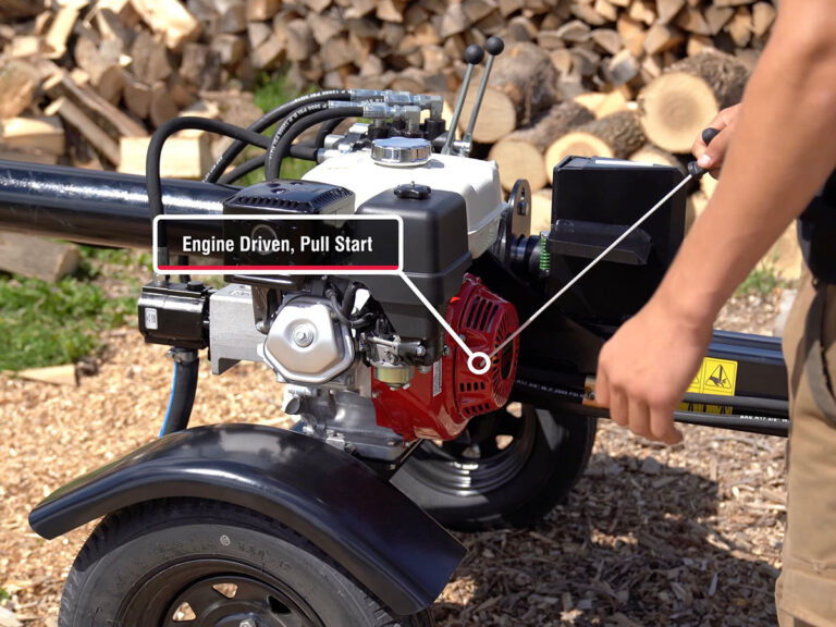 25 Ton Self-Powered Horizontal Log Splitter | Wallenstein