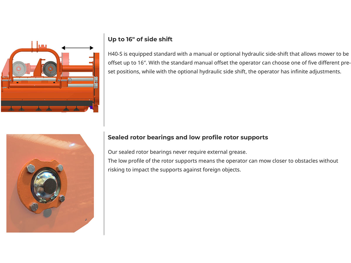 Quick Hitch Flail Mower | BEFCO HURRICANE H40-S
