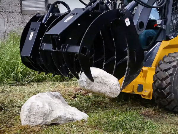 Grapple For Skid Steer | HLA Heavy Duty Root Rake Grapple