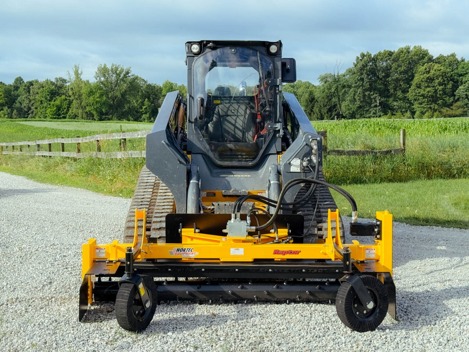 Power Rake for Skid Steers | Nortec Raptor Soil Processor