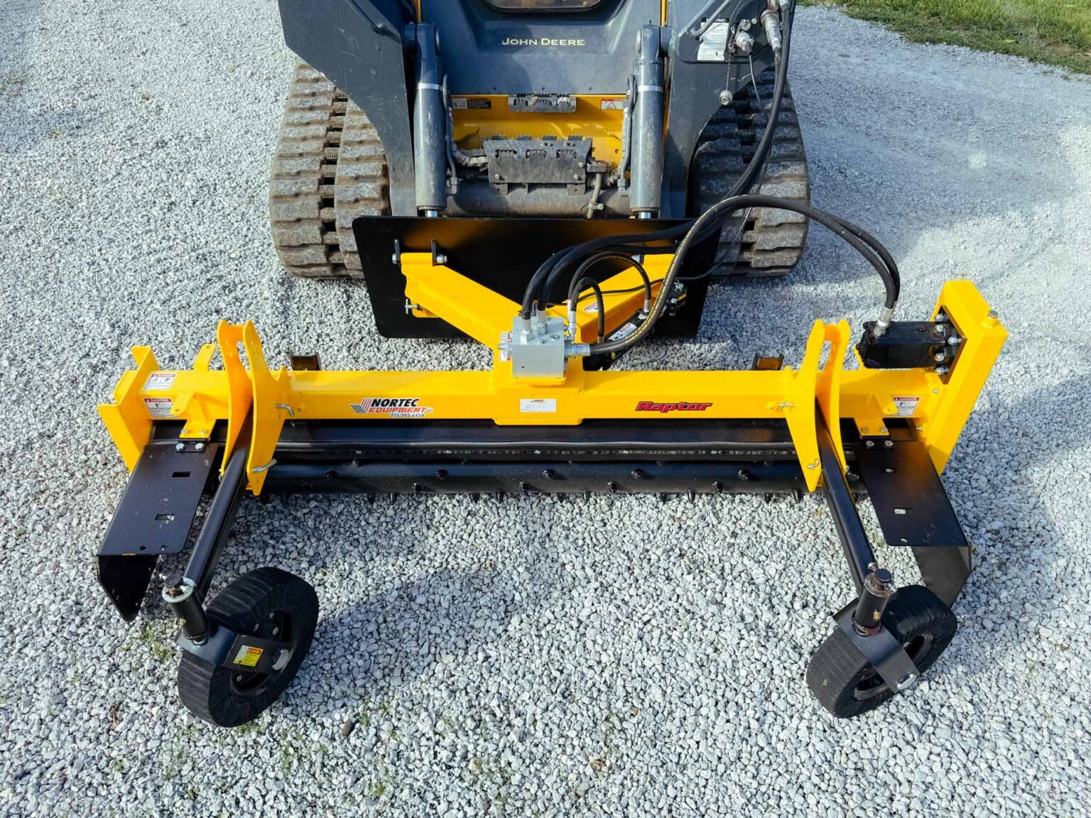 Power Rake for Skid Steers | Nortec Raptor Soil Processor