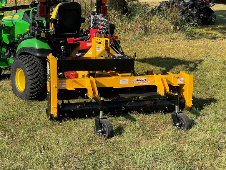 3-Point Power Rake for Compact Tractors | Nortec Raptor Soil Processor