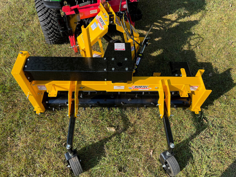 3-Point Power Rake for Compact Tractors | Nortec Raptor Soil Processor