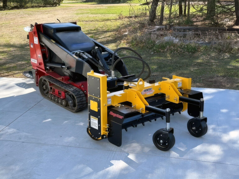 Power Rake for Mini Skid Steers | Nortec Raptor Soil Processor