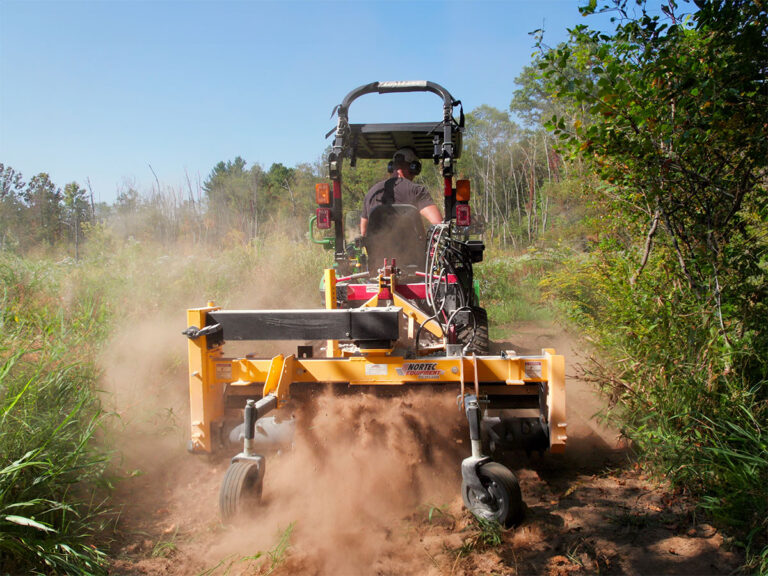 3-Point Power Rake for Compact Tractors | Nortec Raptor Soil Processor