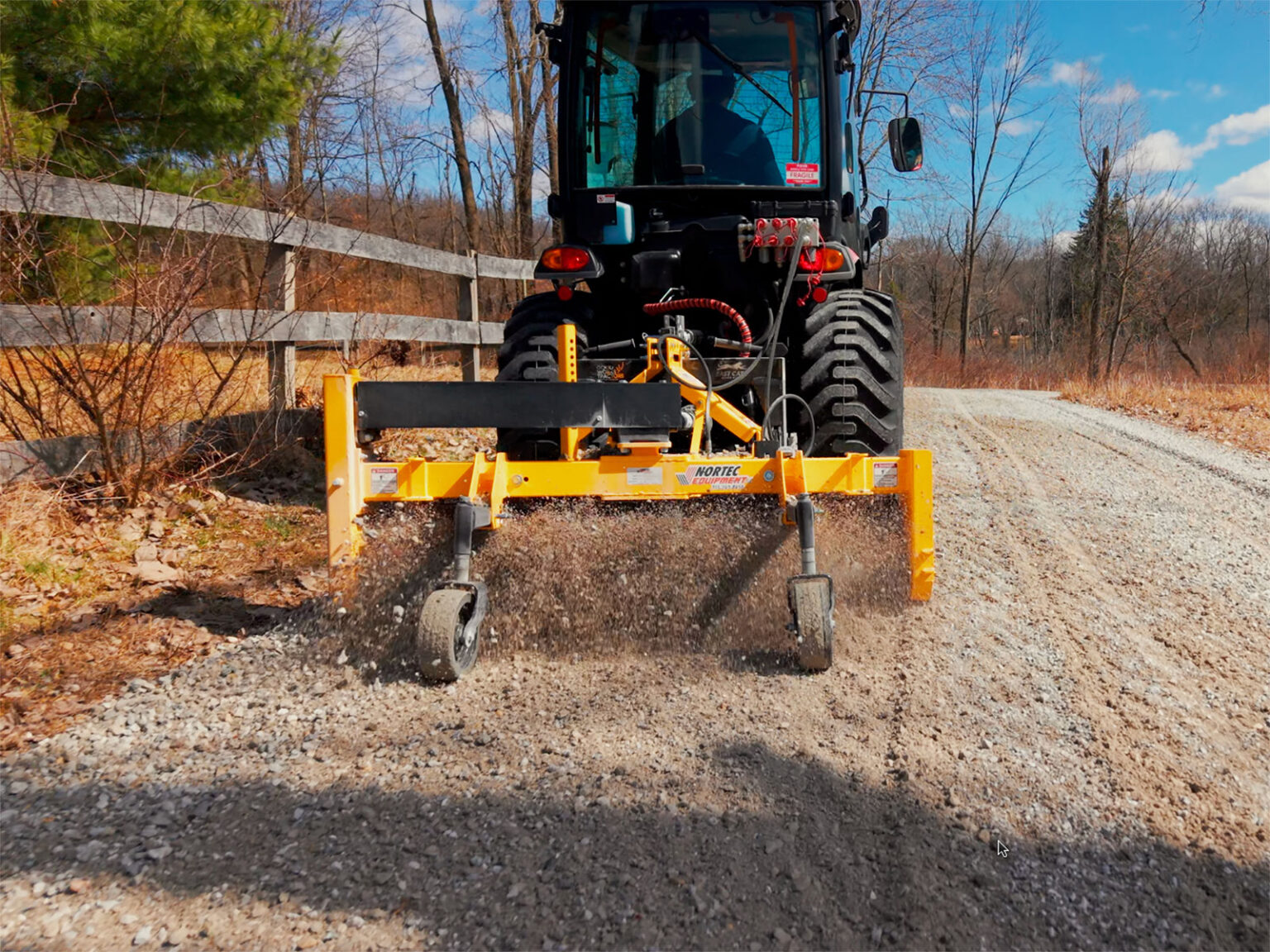3-Point Power Rake for Tractors | Nortec Raptor Soil Processor