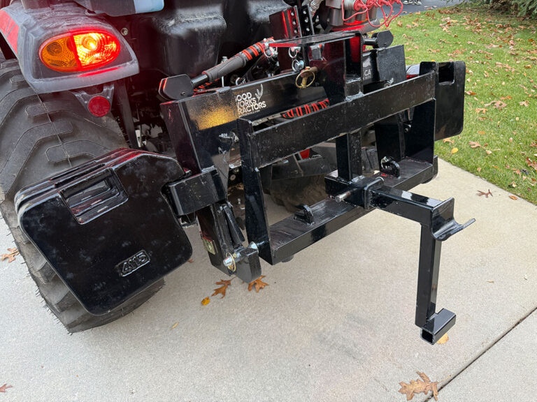 Trash Can Hauler for 2″ Trailer Hitch | Good Works Tractor