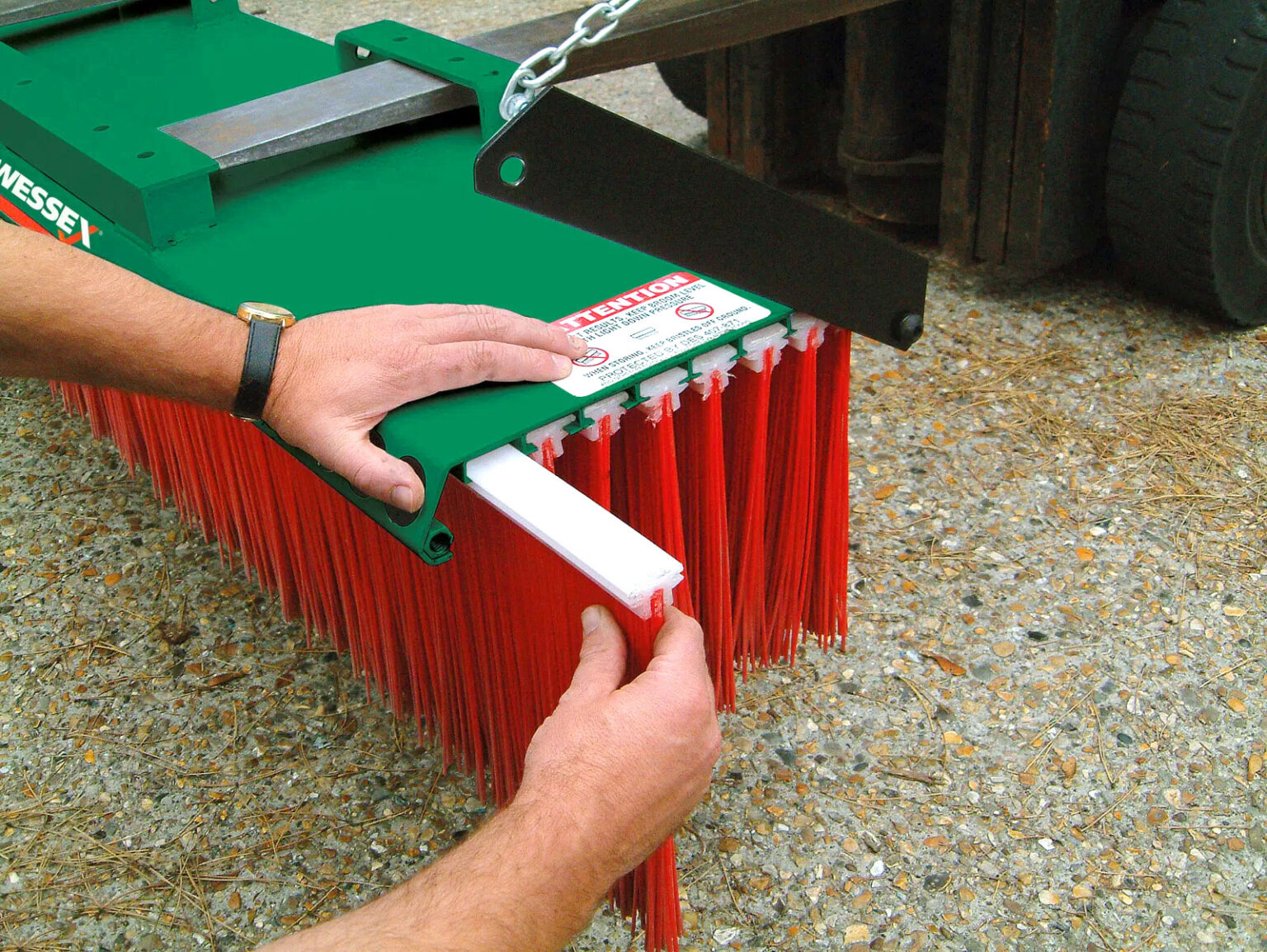 Heavy Duty Broom for Farm & Warehouse | Pallet Fork Broom