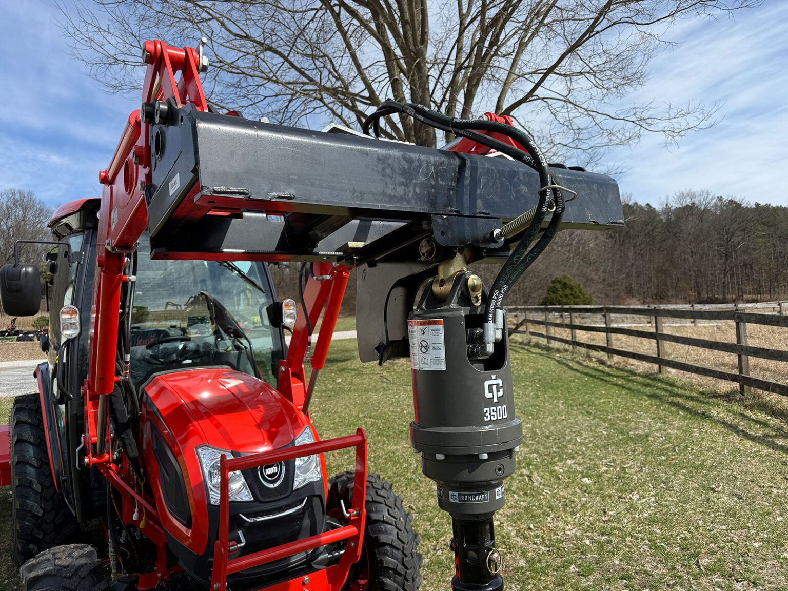 Hydraulic Auger Drive & Post-Hole Digger | IronCraft