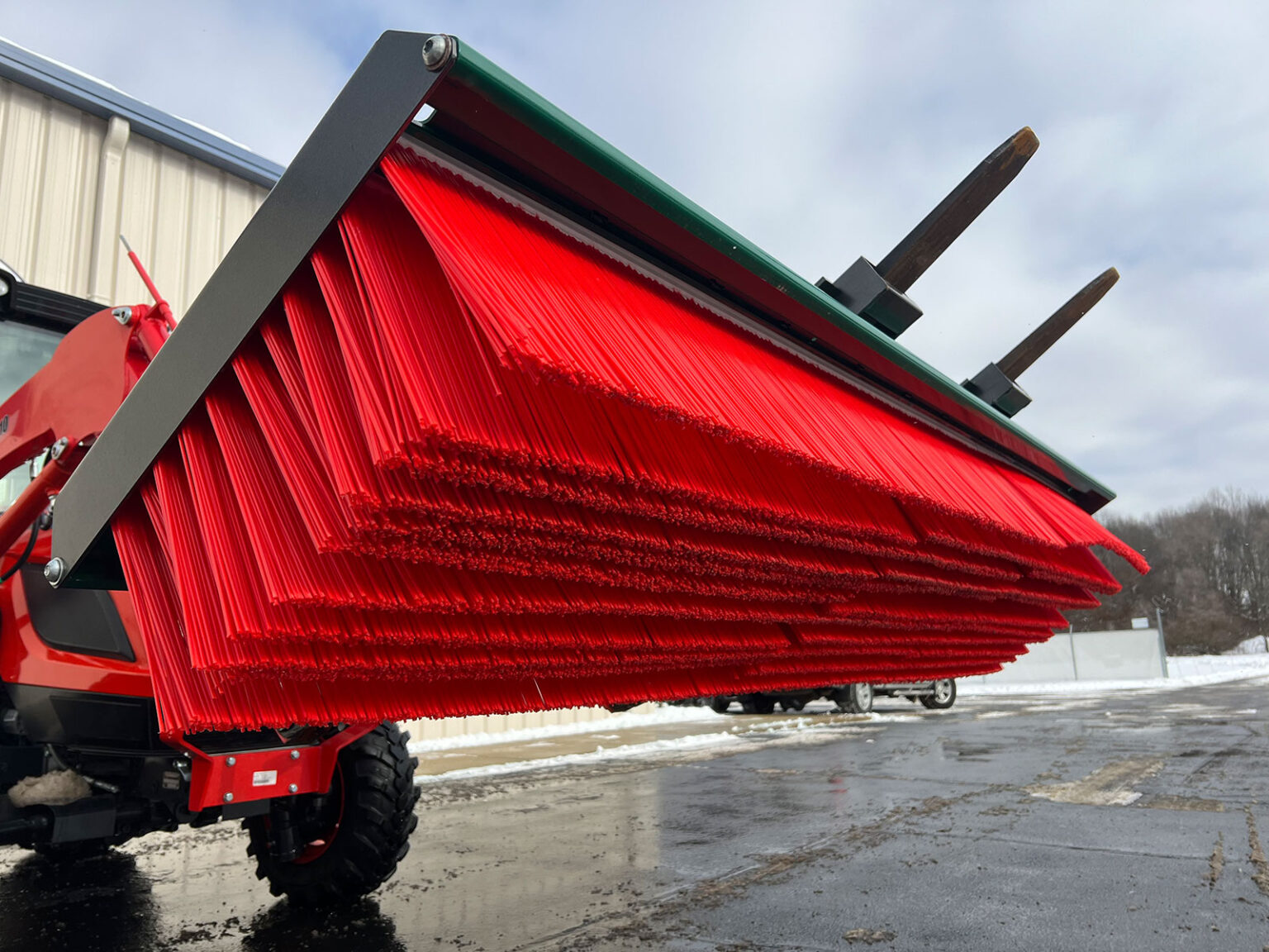 Heavy Duty Broom for Farm & Warehouse | Pallet Fork Broom