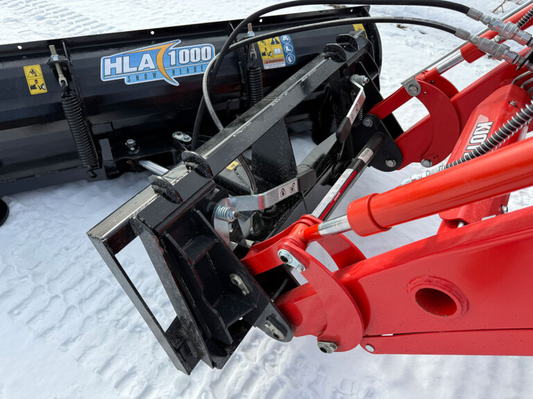 Angled Snow Plow for Tractors — Heavy Duty for SSQA or JDQA