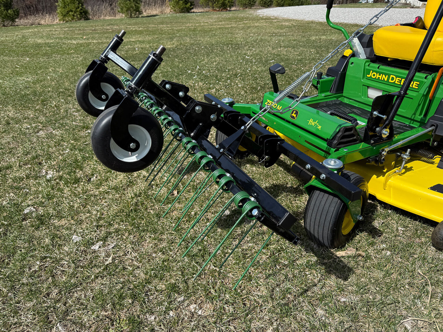 Front-Mount Dethatcher for Zero Turns | CMP Attachments