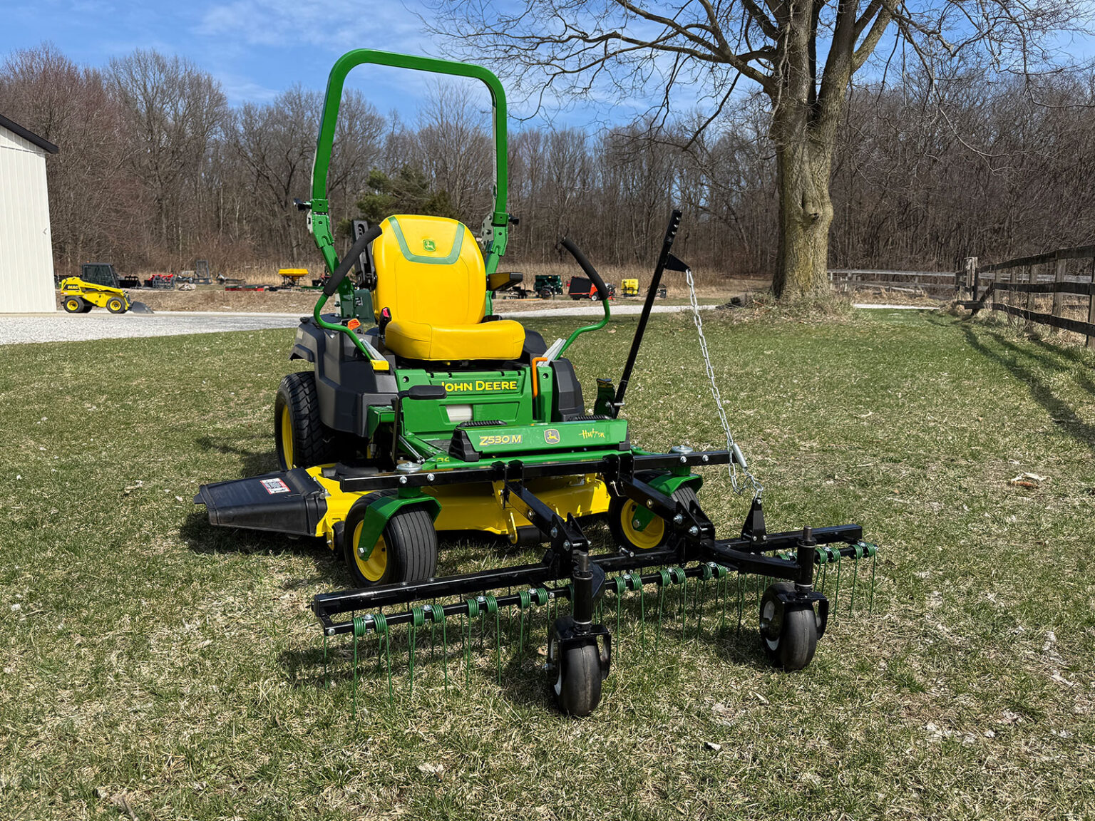 Front-Mount Dethatcher for Zero Turns | CMP Attachments