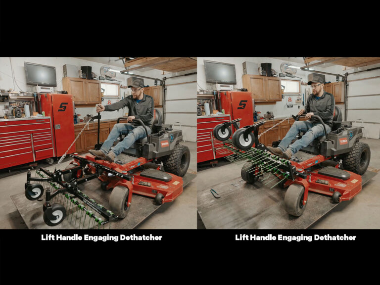 Front-Mount Dethatcher for Zero Turns | CMP Attachments